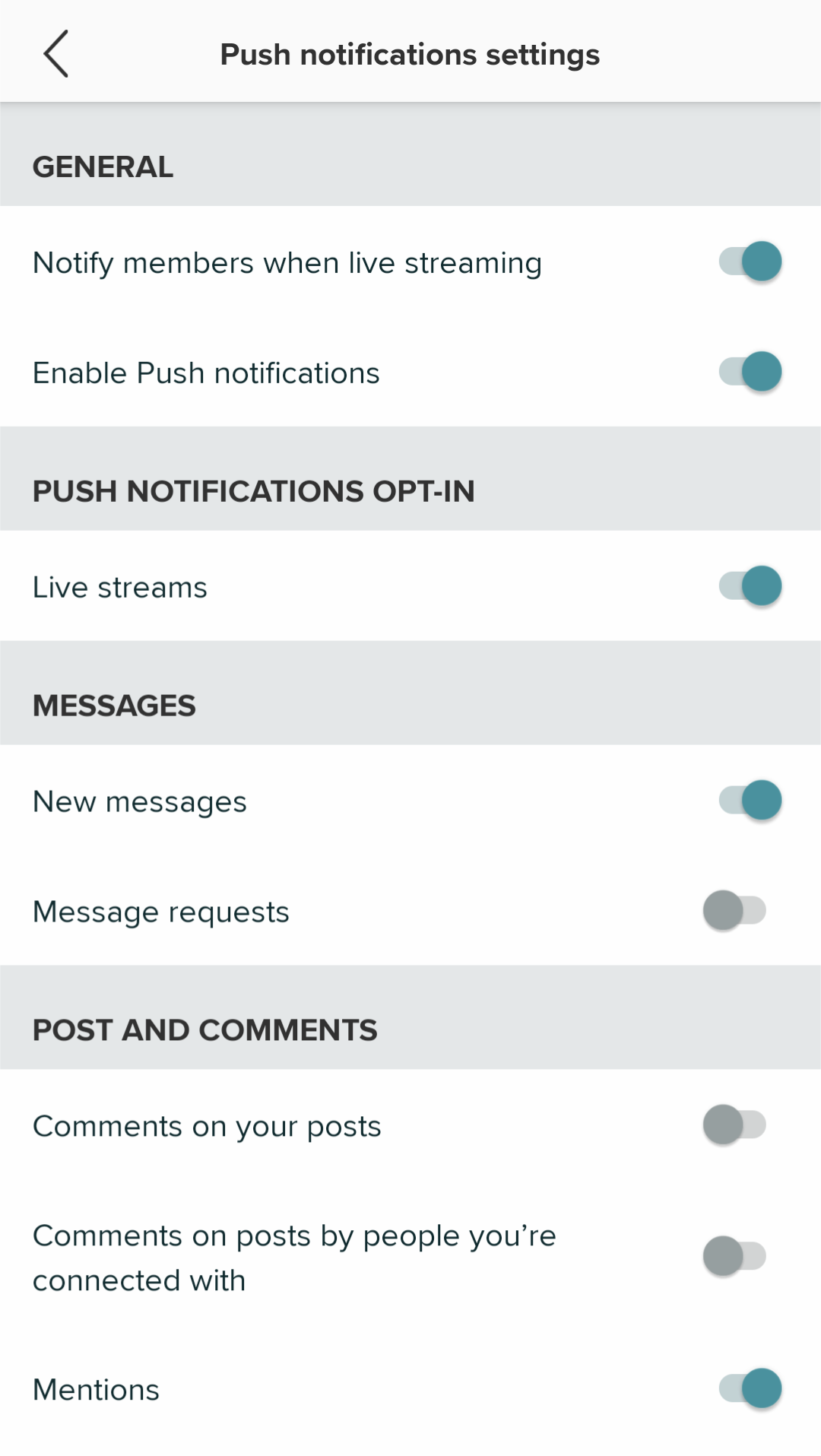 Push Notifications – Organize 365